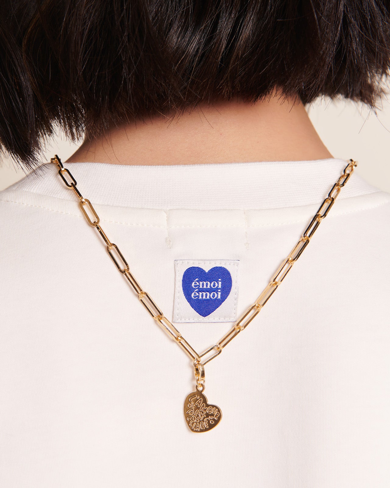 La médaille L'amour est déclaré - dorée à l'or fin 24 carats – émoi émoi